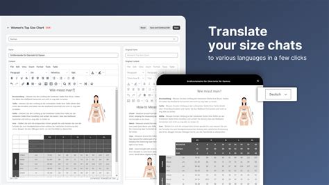 Size Chart ‑ Magefan Size Charts And Size Guide Clean And Customizable Shopify App Store