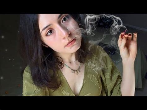 ASMR ~ mic blowing & smoke therapy // crunchy sounds & hand movements