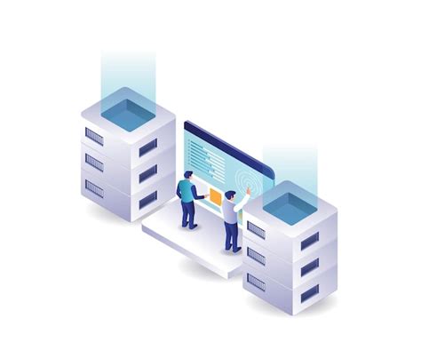 Premium Vector Cloud Server Technology Analysis Data