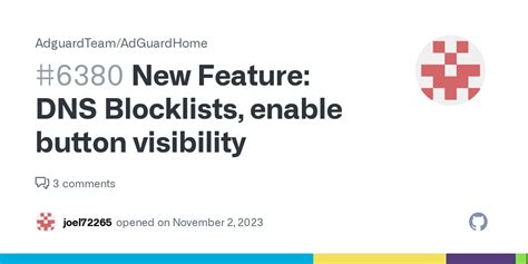 New Feature Dns Blocklists Enable Button Visibility · Issue 6380