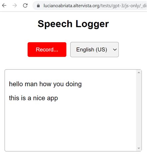 Speech Recognition In Multiple Languages In Web Browsers Without Any Libraries By