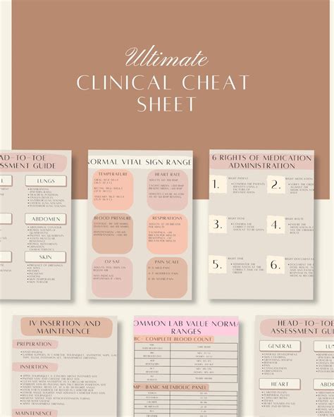 Clinical Cheat Sheet Nursing School Cheat Sheet Nurse Shift Tools
