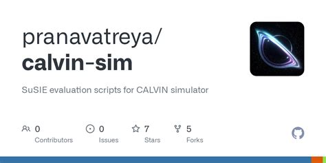 Github Pranavatreyacalvin Sim Susie Evaluation Scripts For Calvin Simulator