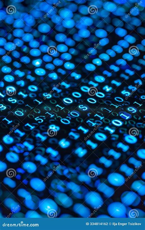 Binary Code Digital Technology Programming Background Abstract Data