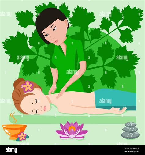 Swedish Massage With Professional Massage Therapis In Spa Asian And