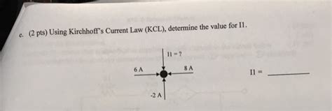 Solved Using Kirchhoffs Current Law Kcl Determine The