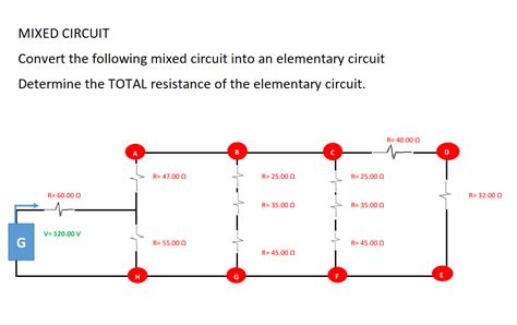 Solved MIXED CIRCUIT Convert The Following Mixed Circuit Chegg Com