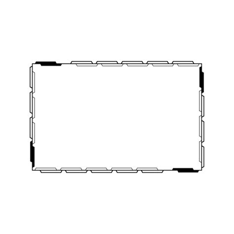Premium Vector Abstract Black Simple Line Rectangular Frame Doodle