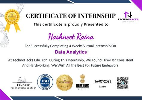 hashneet raina on linkedin dataanalytics internshipcompletion