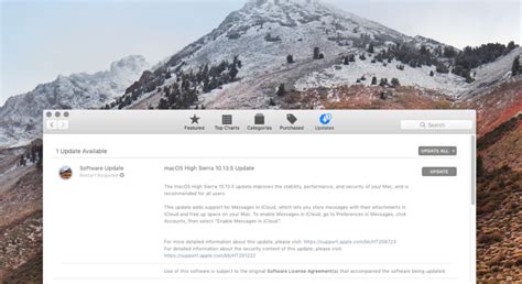 macos high sierra 10 13 5 brings messages in icloud and security