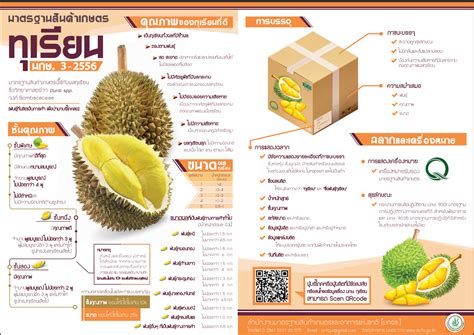 เชิญชวนผู้สนใจรับรู้เกี่ยวกับมาตรฐานทุเรียนไทย ความรู้เกี่ยวกับการเลือก