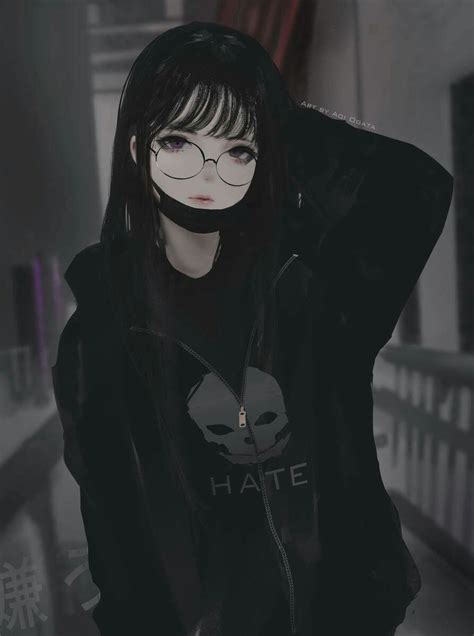 Black Hair Anime Girl Mask Wallpapers Wallpaper Cave