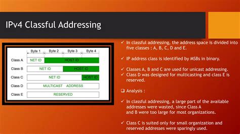 Ipv4 Internet Protocol Version 4 Pptx