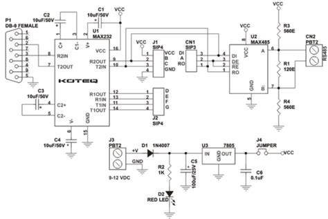 RS232 To RS485 Module Electronics Lab