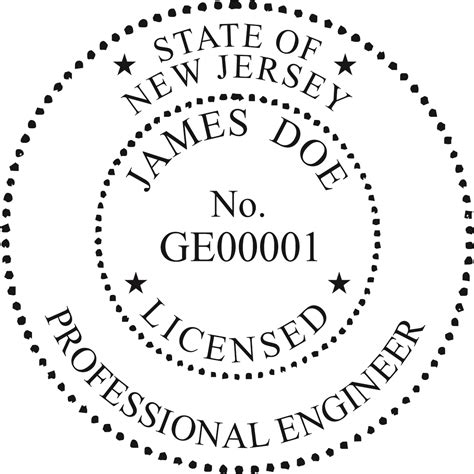 New Jersey Pocket Engineer Seal