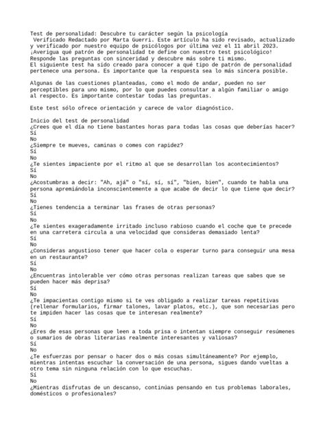 Test De Introversion Extroversion Pdf