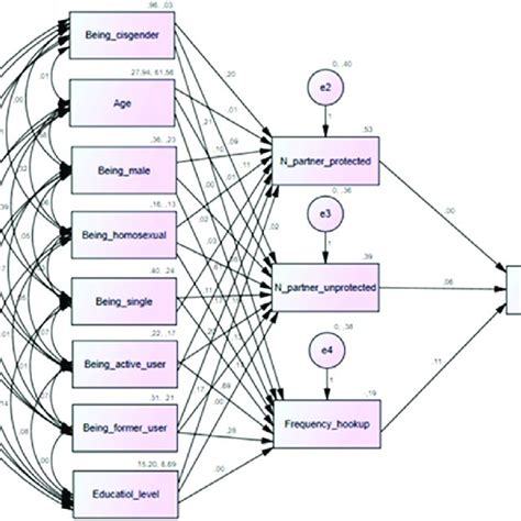 Structural Equation Model Theoretical Model And Estimate Coefficients Download Scientific