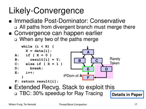 Ppt Compaction For Efficient Simt Control Flow Powerpoint