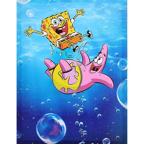Spongebob And Patrick Canvas Wall Art 12x16 At Home