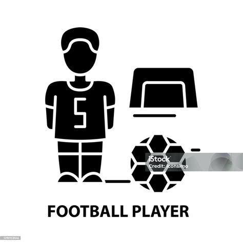 축구 선수 기호 아이콘 편집 가능한 스트로크와 검은 벡터 기호 개념 일러스트 0명에 대한 스톡 벡터 아트 및 기타 이미지 0명 경기 스포츠 경쟁 Istock