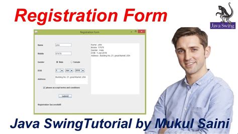 Registration Form In Java Most Important Must Watch Youtube