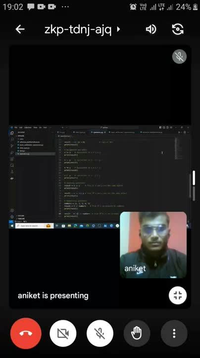 Leading A Session On Python Basics Aniket Shukla Posted On The Topic