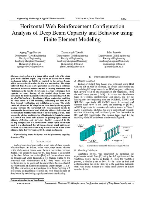 pdf horizontal web reinforcement configuration analysis of deep beam