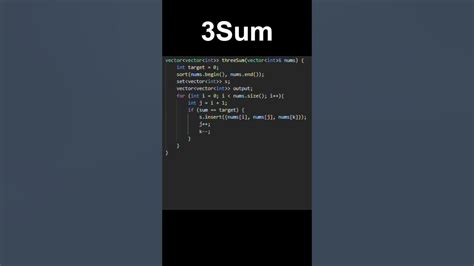 3sum Leetcode15 Programming Cplusplus Leetcode Cpp Tutorial Code Coding Cpptutorial