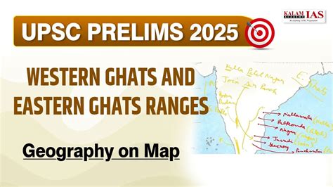 western ghats and eastern ghats ranges mapping geography on map