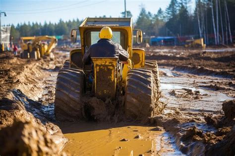 Premium Photo Grader Grading A Surface For A New Amusement Park Best Grader Picture