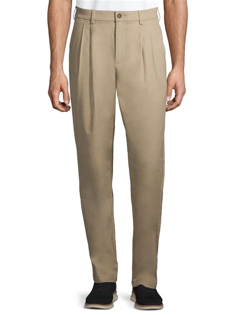 George Big Mens Premium Pleated Regular Fit Khaki Pants