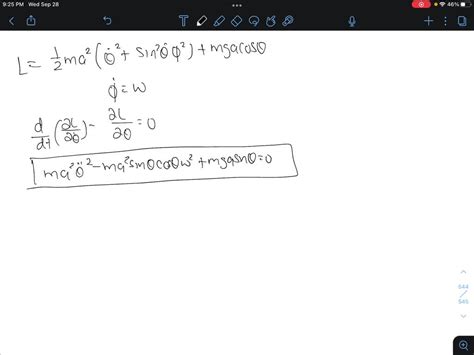 Solved A Point Mass Is Constrained To Move On A Massless Hoop Of