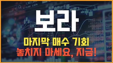 코인 보라 보라 코인전망 목표가 도달 전략 공개 Youtube
