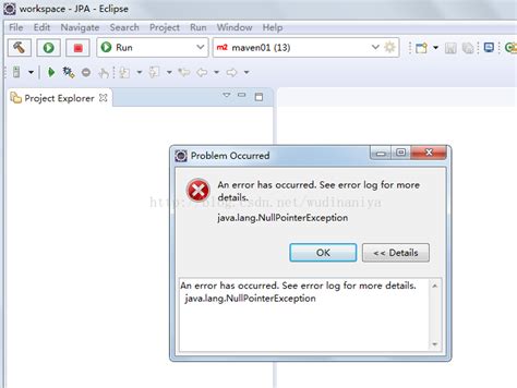 Eclipse使用出现异常an Error Has E Error Log For More Details