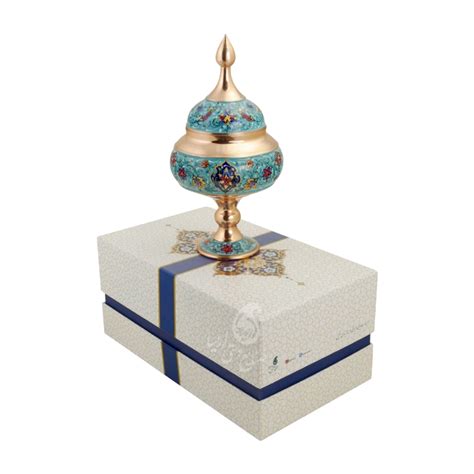 شکلات خوری مس و پرداز سایز 27 سانت در جعبه طرح نسیم