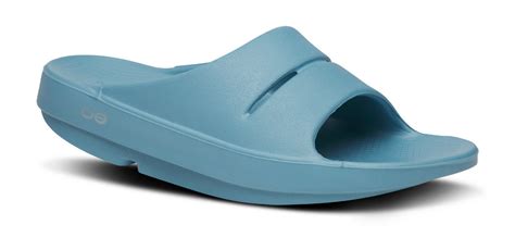 Womens Ooahh Slide Sandal Ocean Blue Oofos