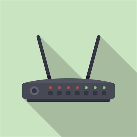 Premium Vector Wifi Modem Icon Flat Vector Internet Equipment Network Device