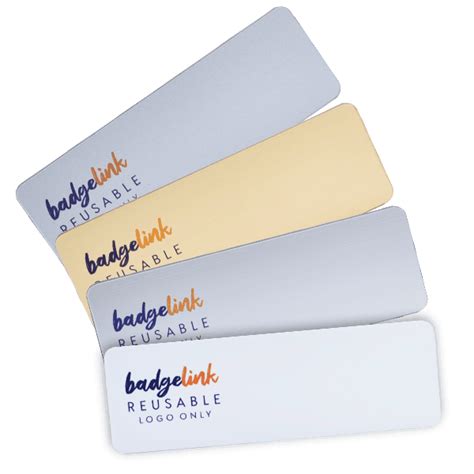 The Reusable Logo Only Reusable Name Badge Badgelink Namebadges