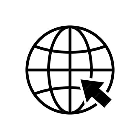 Premium Vector | Internet globe icon vector design template in white background