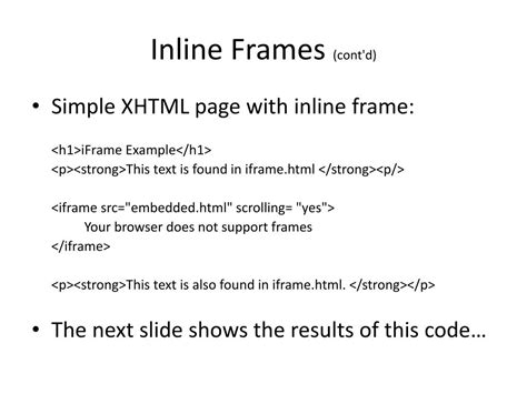 ppt lesson 9 html frames powerpoint presentation free download id