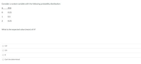 Solved Consider A Random Variable With The Following Chegg