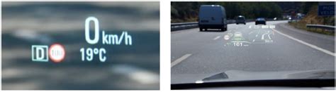 Heads Up Display Hud Showing Speed Limit Sign Detection Vauxhall L