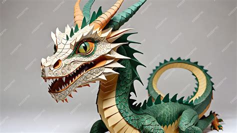 Premium Photo Realistic Handmade Fantastic Paper Art Sculpture Common