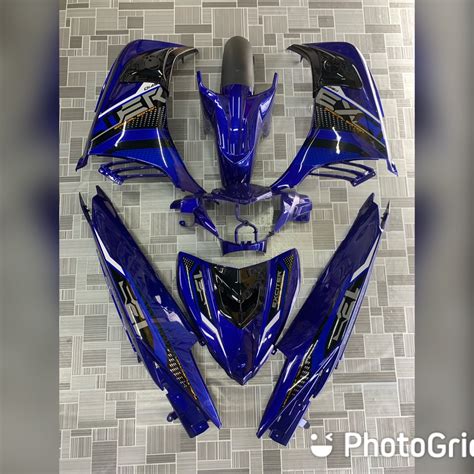Lc V6 Gp B Exciter Blue Sticker Tanam Shopee Malaysia