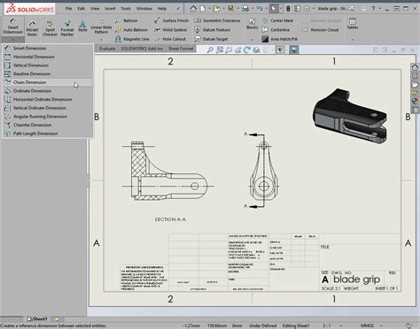 SOLIDWORKS 2020 Whats New Drawings Chain And Baseline Dimensions