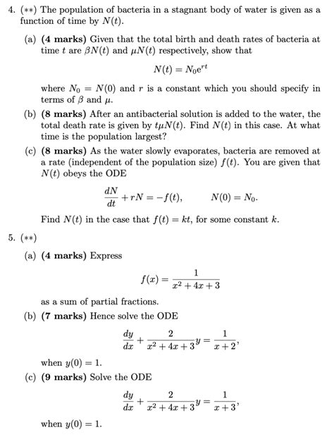 Solved Find The Particular Solutions To The Following Chegg Com