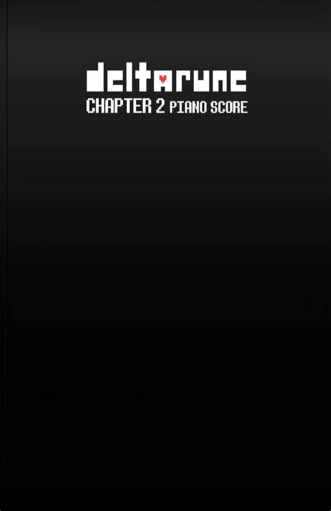 Deltarune Chapter 2 Piano Score