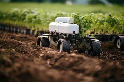 Premium Photo Hightech Robots Designed For Agriculture Integrating