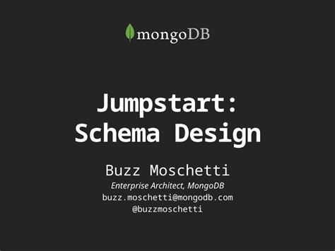 Pptx Dev Jumpstart Schema Design Best Practices Dokumentips