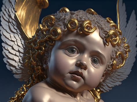 Download Ai Generated Cherub Figurine Royalty Free Stock
